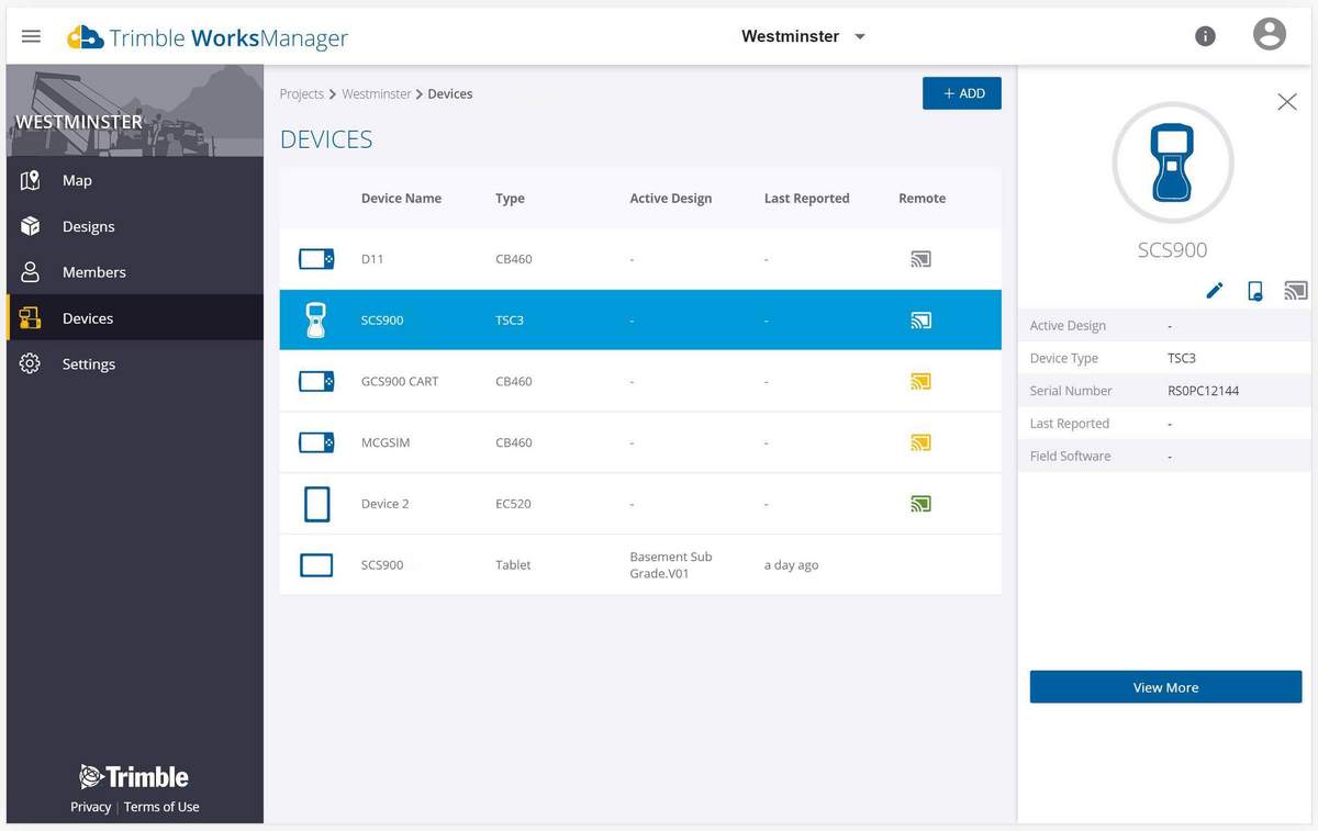 Trimble WorksManager