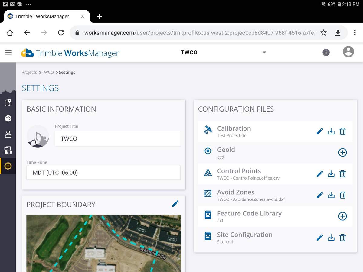 Trimble WorksManager