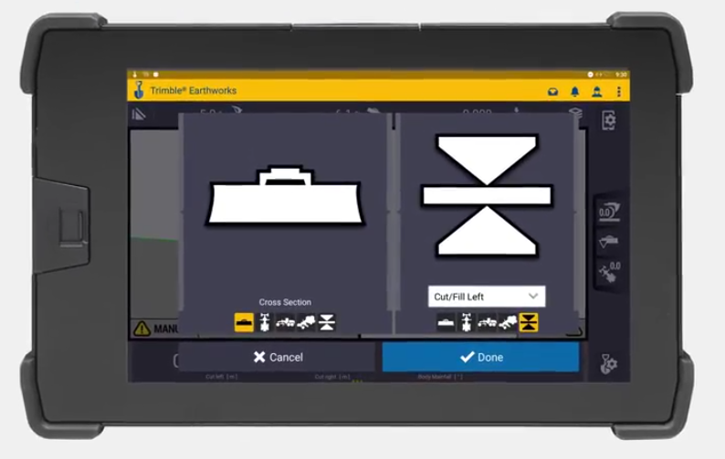 Trimble Maschinensteuerung für Grader